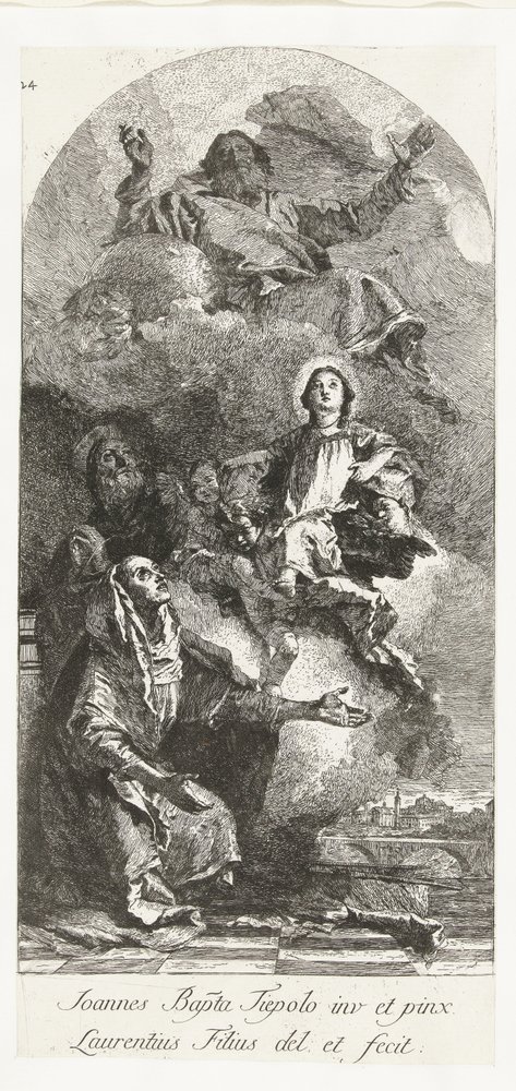 Sts Joachim og Anna med Gud Faderen og Jomfruen Sankt Anna og Joachim ...