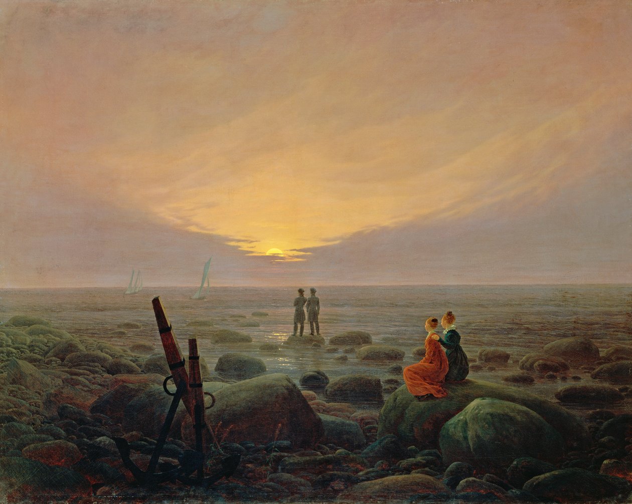 Månen stiger over havet | Caspar David Friedrich