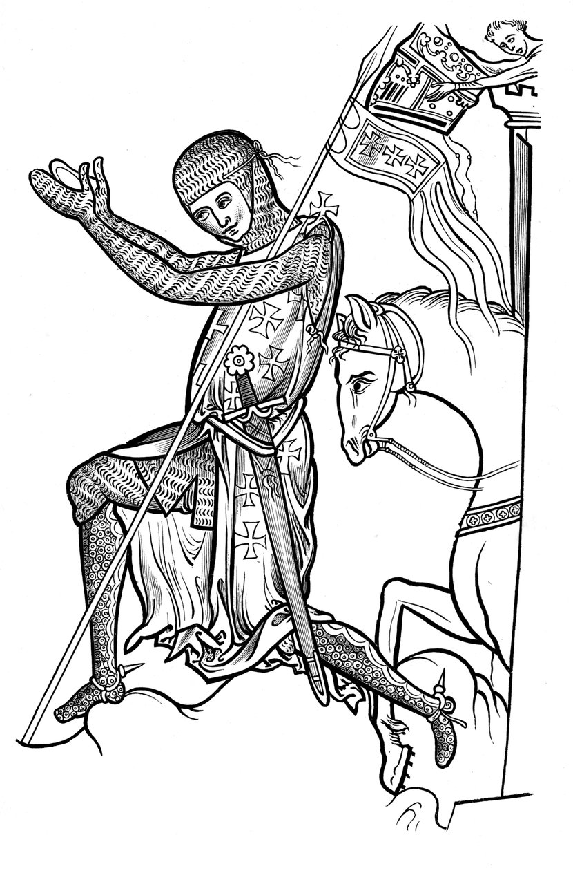 Ridder Tegning File:245. Gravsten, 1512. Mads Bølle, Ridder, Og