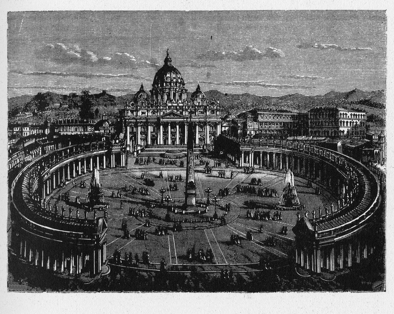 Det gamle Roms historie. Peterspladsen er en massiv plads beliggende ...